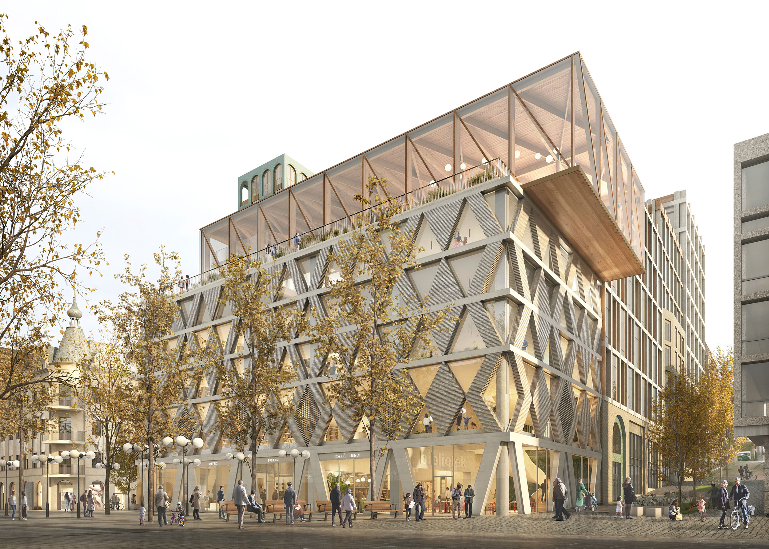 Sodertalje Sweden Finalist Proposal Revealed - Alison Brooks Architects